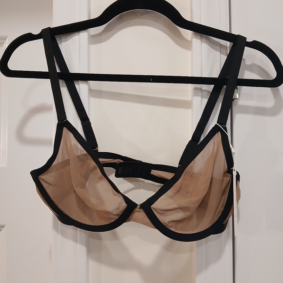 CUUP | Intimates & Sleepwear | New Cuup The Plunge Mesh Bra Taupe Sixe ...